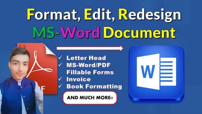 Do world class ms word formatting editing and layout design by ...