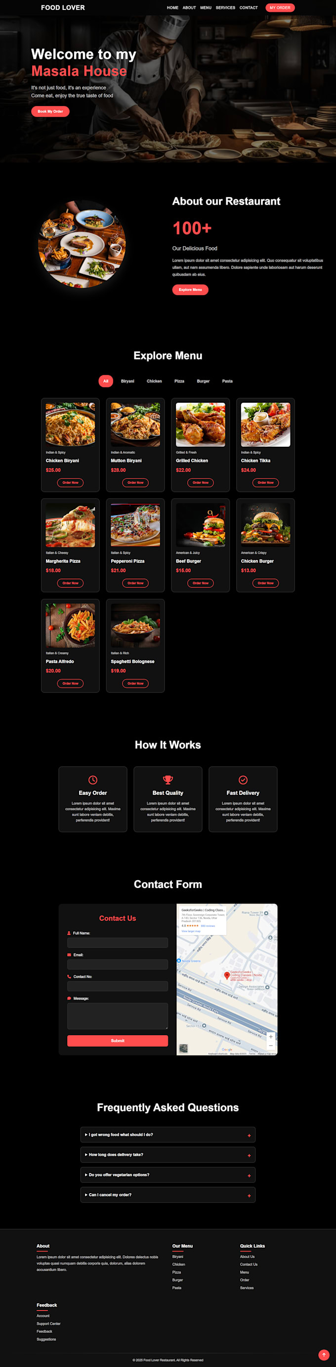Create custom responsive website using html css javascript by Ashish ...