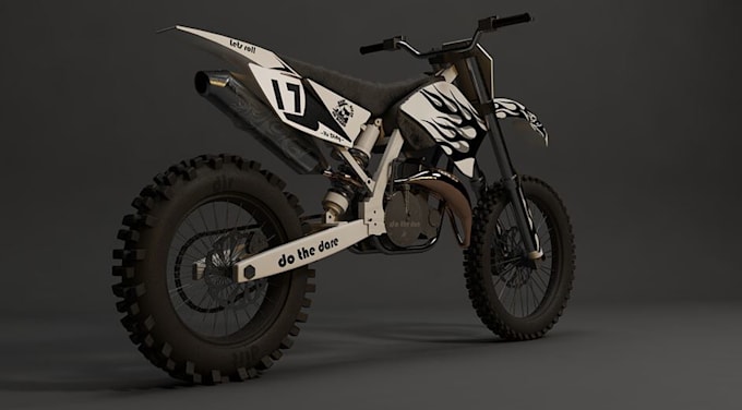 3d dirt sport bike for game, blender, concept to 3d model,pbr texture,bike rig by Mrawwau | Fiverr