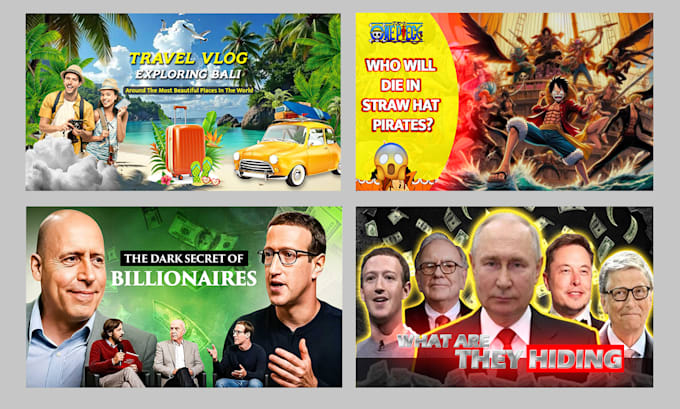 Design clickable youtube thumbnails for gaming, beauty, and vlog ...