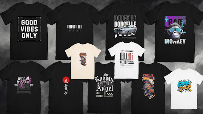 Create stunning designs for tshirt printing by Aliworks1 | Fiverr