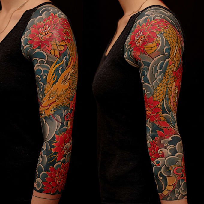 Do awesome original japanese tattoo, irezumi tattoo design by ...