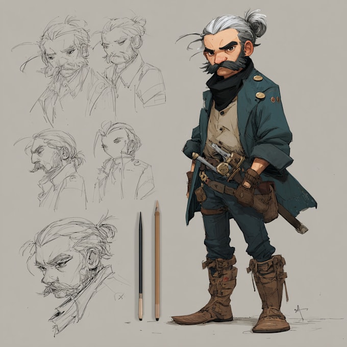 Create original character design and concept art for you by Brouvuts ...