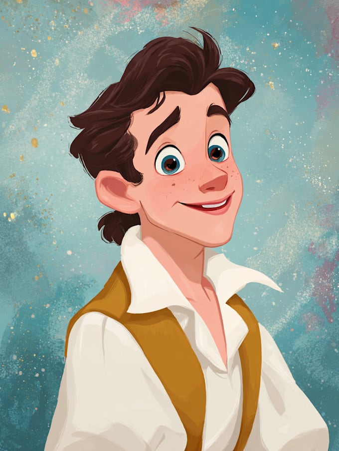 Paint your cartoon portrait in disney style by Alfonsogee | Fiverr