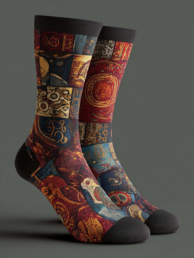 Design unique socks design for your brand by Emmaculver | Fiverr