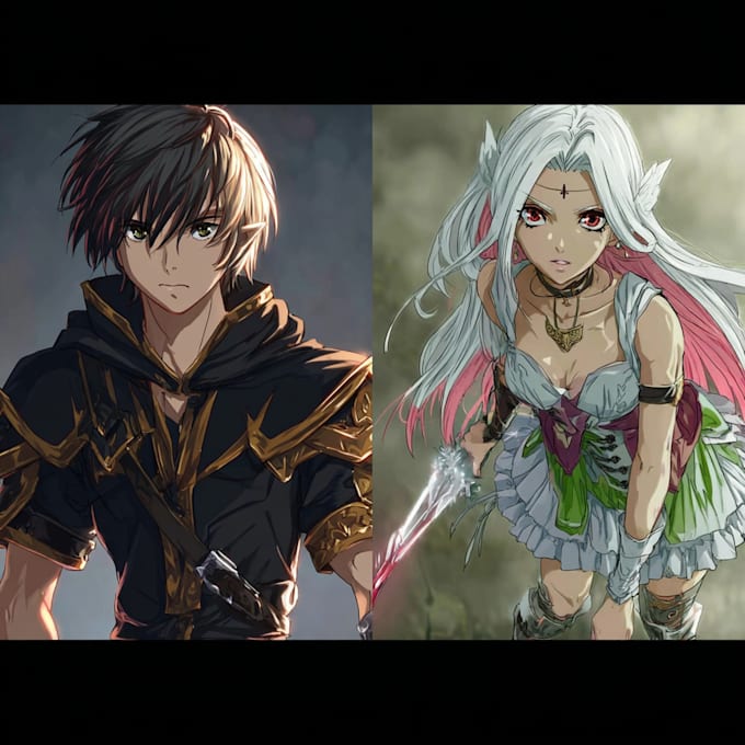 Draw custom anime style roleplay characters by Touru834 | Fiverr