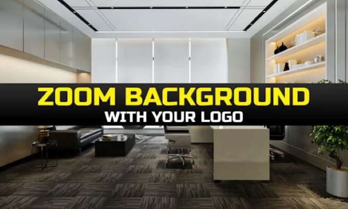 Make professional and custom virtual backgrounds with logo by Crescent ...