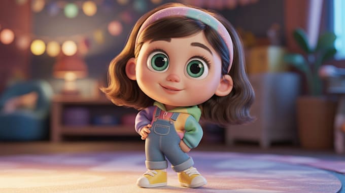 Design 3d cute ai pixar disney style characters by Tee_pixar | Fiverr
