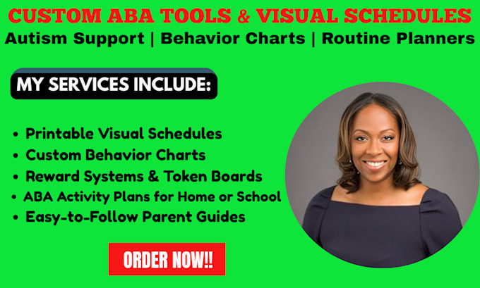 Design aba visual schedules, behavior charts, autism learning ...