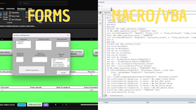 Create a professional excel financial tool by Ottimex | Fiverr