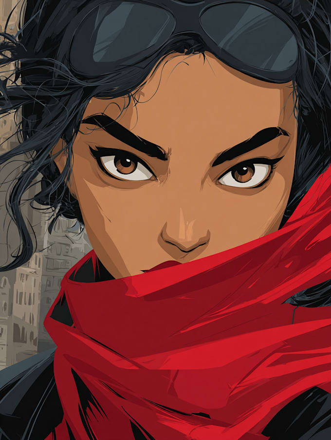 Draw realistic cover motion comic book illustration cozy by ...