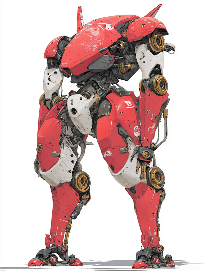 Do complete mecha concept arts by Devantecounts | Fiverr