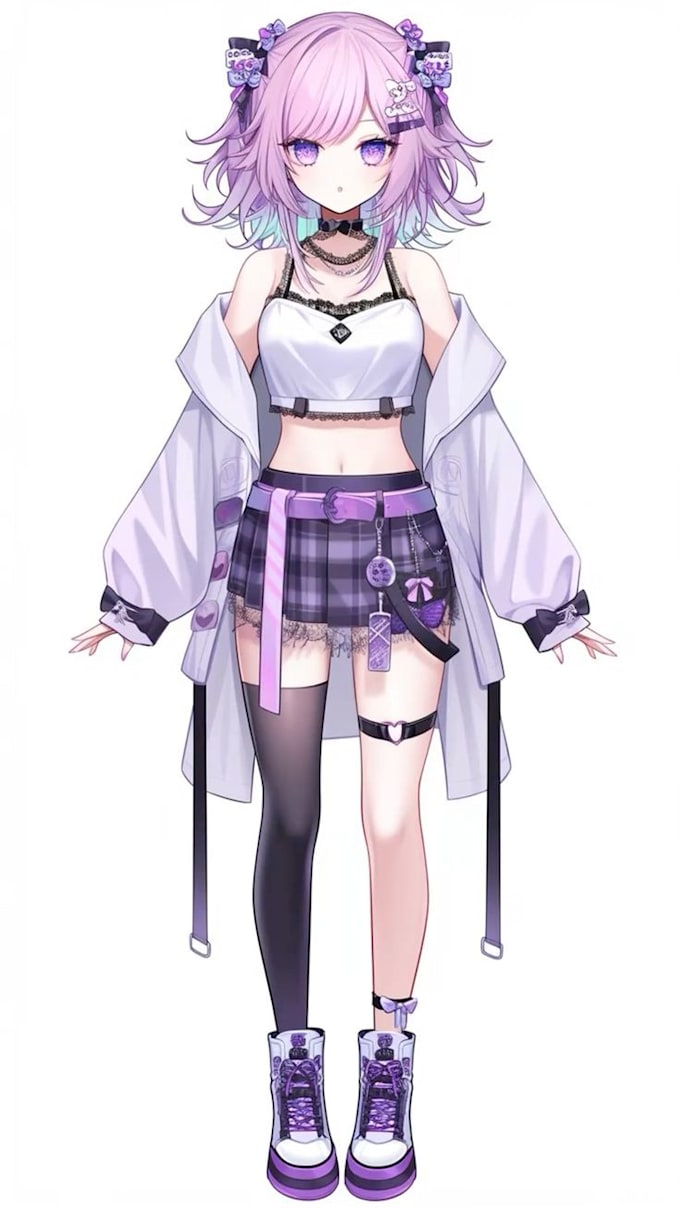 Design and rig live 2d vtuber model 2dvtuber model vtuber commission 2d ...