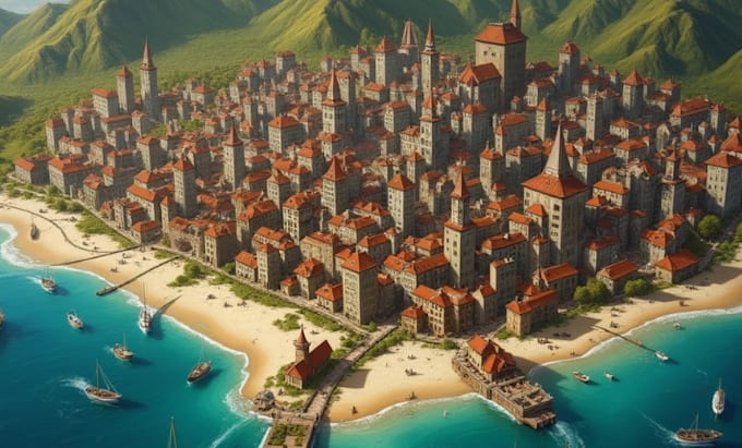 Fantasy Map Design Map Illustration Dnd Fantasy Map Maker Cartography City Map By Henry Paul013