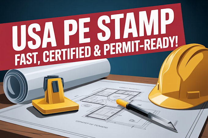 Do architectural stamp usa pe stamp, mep site plan city permit autocad ...