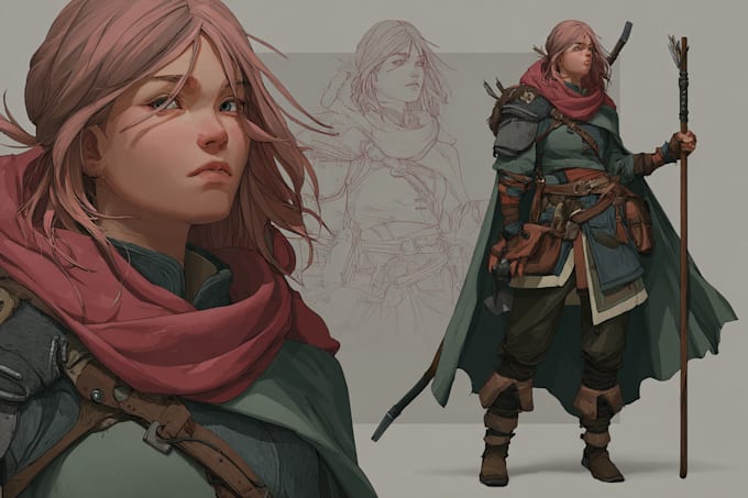 Draw dnd character art design illustration, fantasy by Segomotsle_tso ...