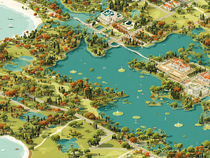 Draw vector map in illustrator by Tycrmon | Fiverr