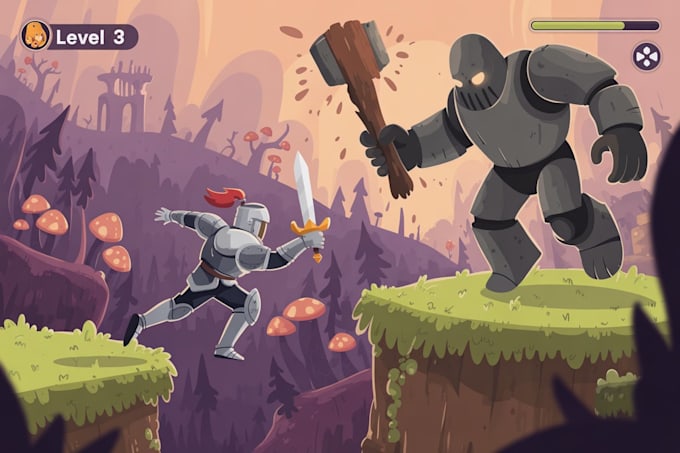 Develop 2d game with flutter using flame game engine, mobile game for you by James_bay33 | Fiverr