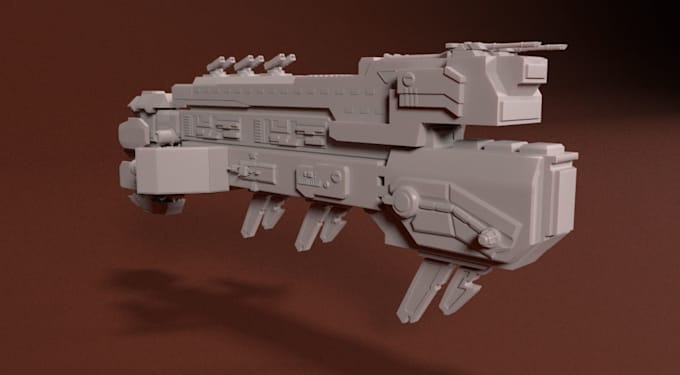 Custom 3d battleship model 3d ship mini stl starship, warship ...