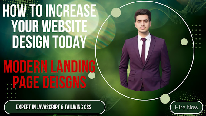 Create a modern, responsive landing page using html and css by Muhammadimraali | Fiverr