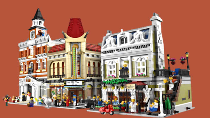 Design 3d lego set house,buildings, city,technic moc with manual pdf ...
