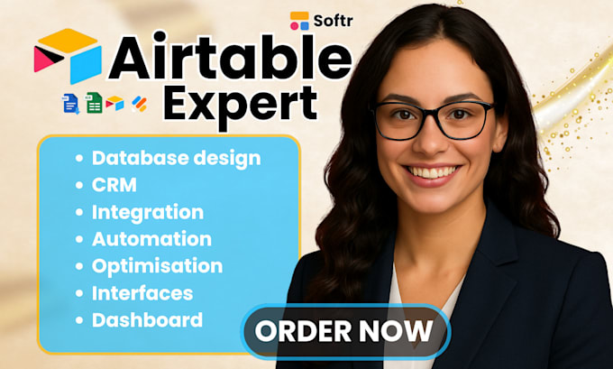 Setup airtable crm, airtable automation, zapier and softr expert, n8n database by Originbam | Fiverr