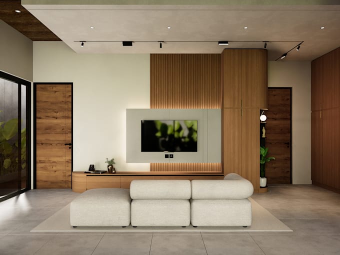 Design modern interior spaces with realistic 3d renders by Alfiraizzaaulia | Fiverr