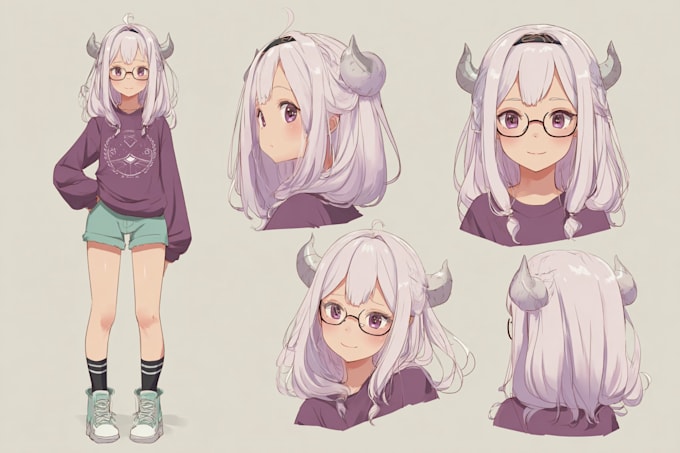 Draw anime art character for oc, fanart, vtuber art, pfp, by Dimabalwe ...