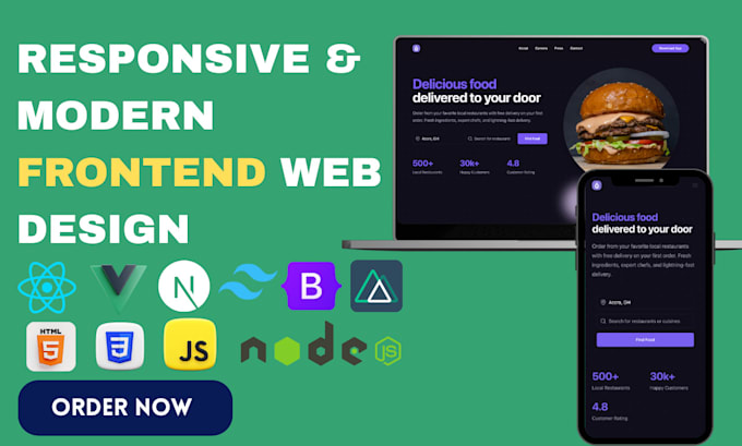 Be your frontend web designer with tailwindcss, shadcn ui, nextjs, nuxtjs, vuejs by ...