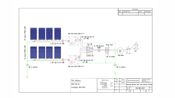 Design or edit solar sld schematic of pv system electrical single line ...