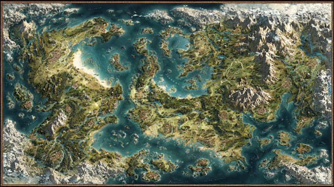 Do fantasy map campaign map cartography world city map by Aristamas ...