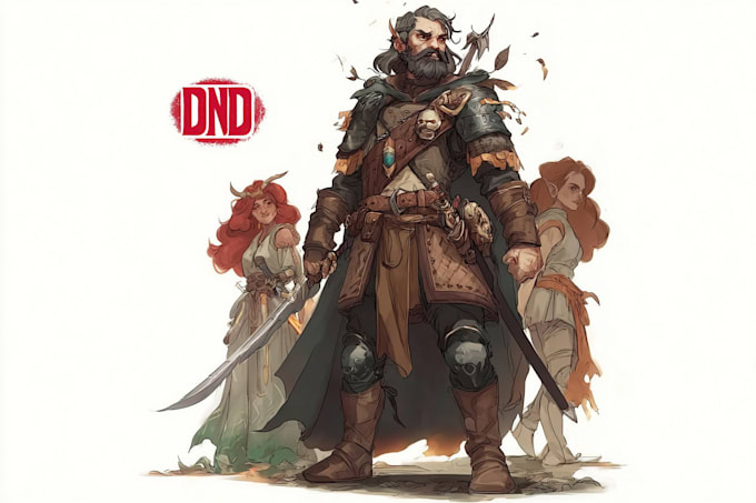 Draw a fantasy character for dnd, pathfinder, etc by Reneilweyana | Fiverr