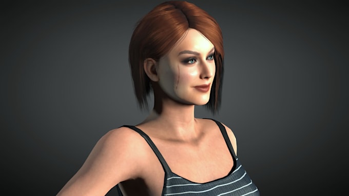 Rig cc4 iclone 7 characters with hair physics 3d mocap xgen hair morphs ...