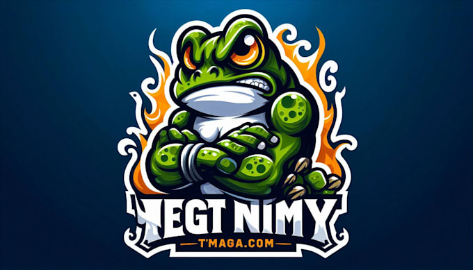 Create a bold angry frog mascot logo that commands attention by Thgdh ...
