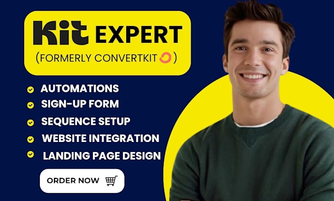 Setup kit account convertkit newsletter template design kit landing ...