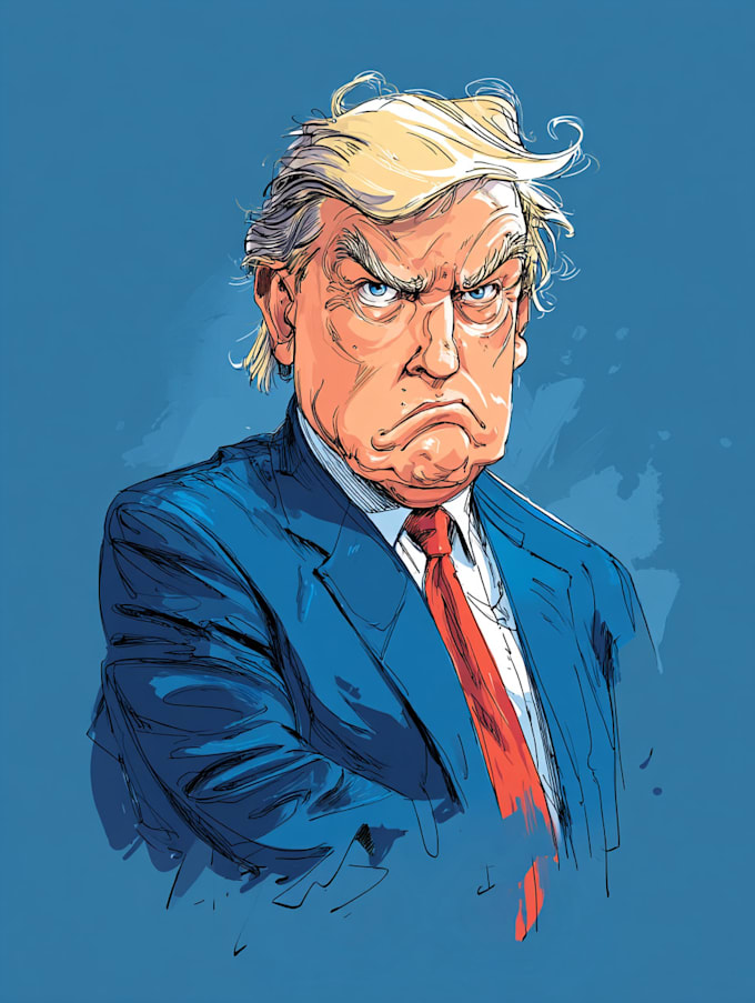 Do an amazing political cartoon art by Danenglan | Fiverr