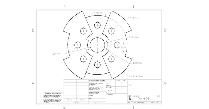 Do 3d modeling, 2d drawing for mechanical design solidworks by Ghufran ...