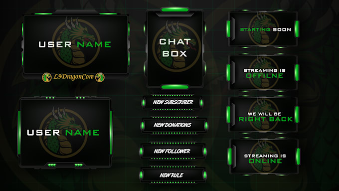 Make custom twitch logo and screen pack by Craftedbyha | Fiverr