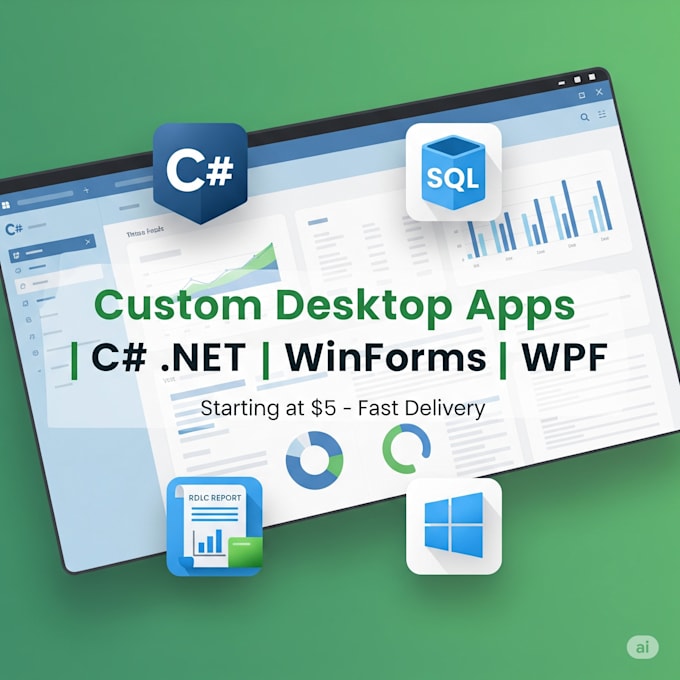 Develop c sharp net desktop apps winforms wpf by Priyankapate182 | Fiverr