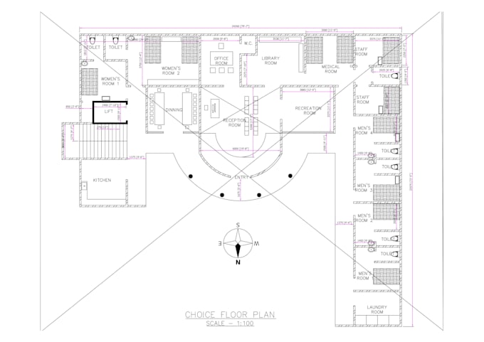 Design a detailed 2d autocad floor plan for your house by Sujit_singha | Fiverr