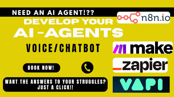 Vapi make com n8n ghl inbound outbound calls, book appointment by Friedrichstilv | Fiverr