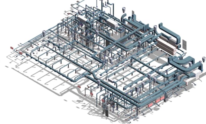 Create 2d,3d bim mep model, design mep analysis, electrical plan ...