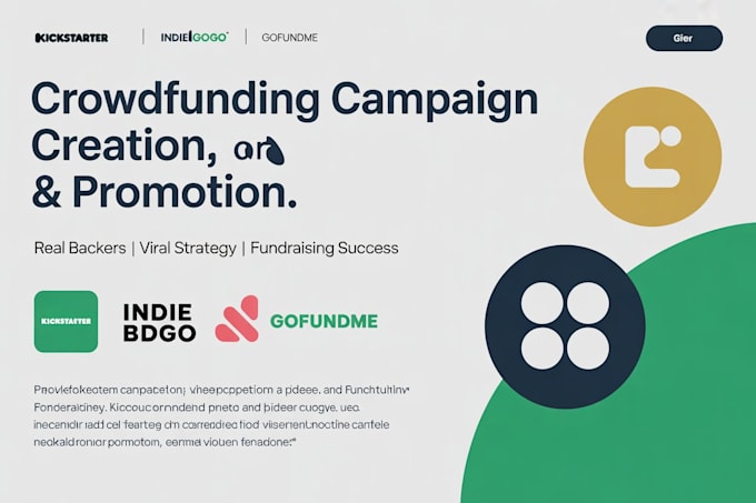 Professionally create a crowdfunding campaign and marketing strategy by ...