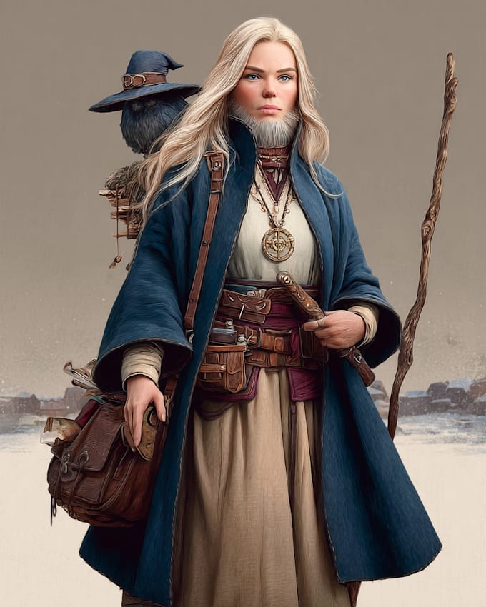 Draw dnd character art, fantasy illustration or concept art by ...