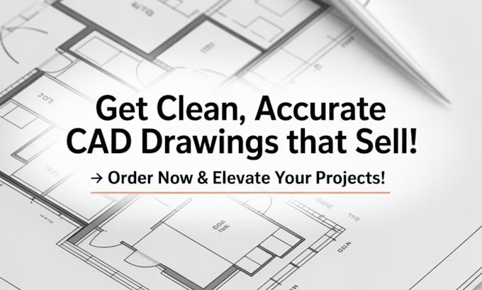 Draft 2d cad drawings for realtors using autocad by Gdahmad | Fiverr