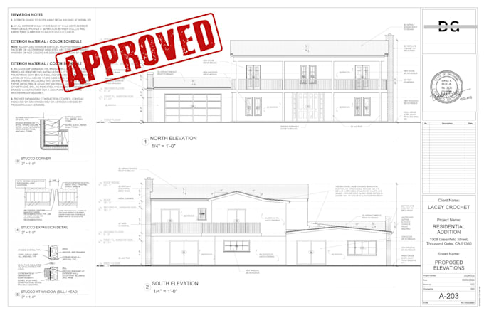 Draw, review and stamp your architectural drawings for city permit by ...