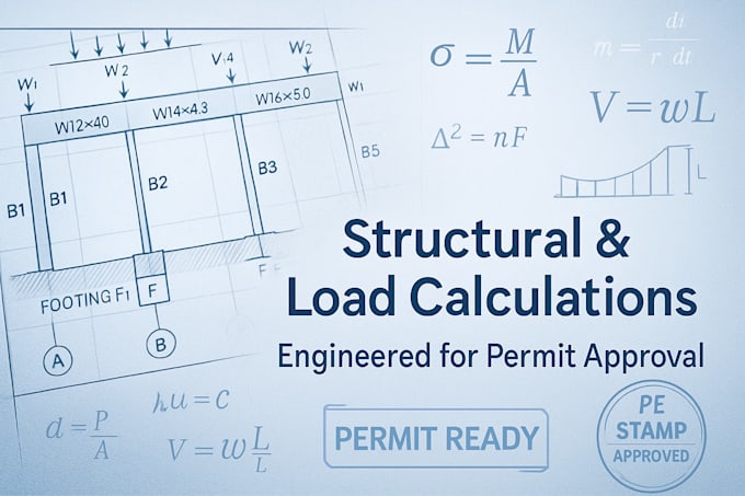 Do structural load calculations for residential and commercial building ...