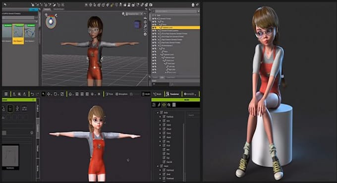 Fix, port, edit, rig or create mmd, vseeface, 52 arkit, vtuber and warudo, vroid by Vroid_ibcas ...