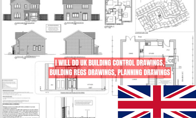 Do uk building control drawings, building regs drawings, planning drawings by Jeffmatthews1 | Fiverr