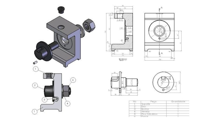 Design 2d 3d cad model mechanical drawing using autocad fusion 360 ...